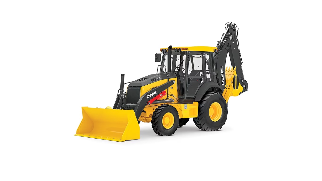 Front end Loader Backhoe - JD 410 18,000lbs - Eagle Rental